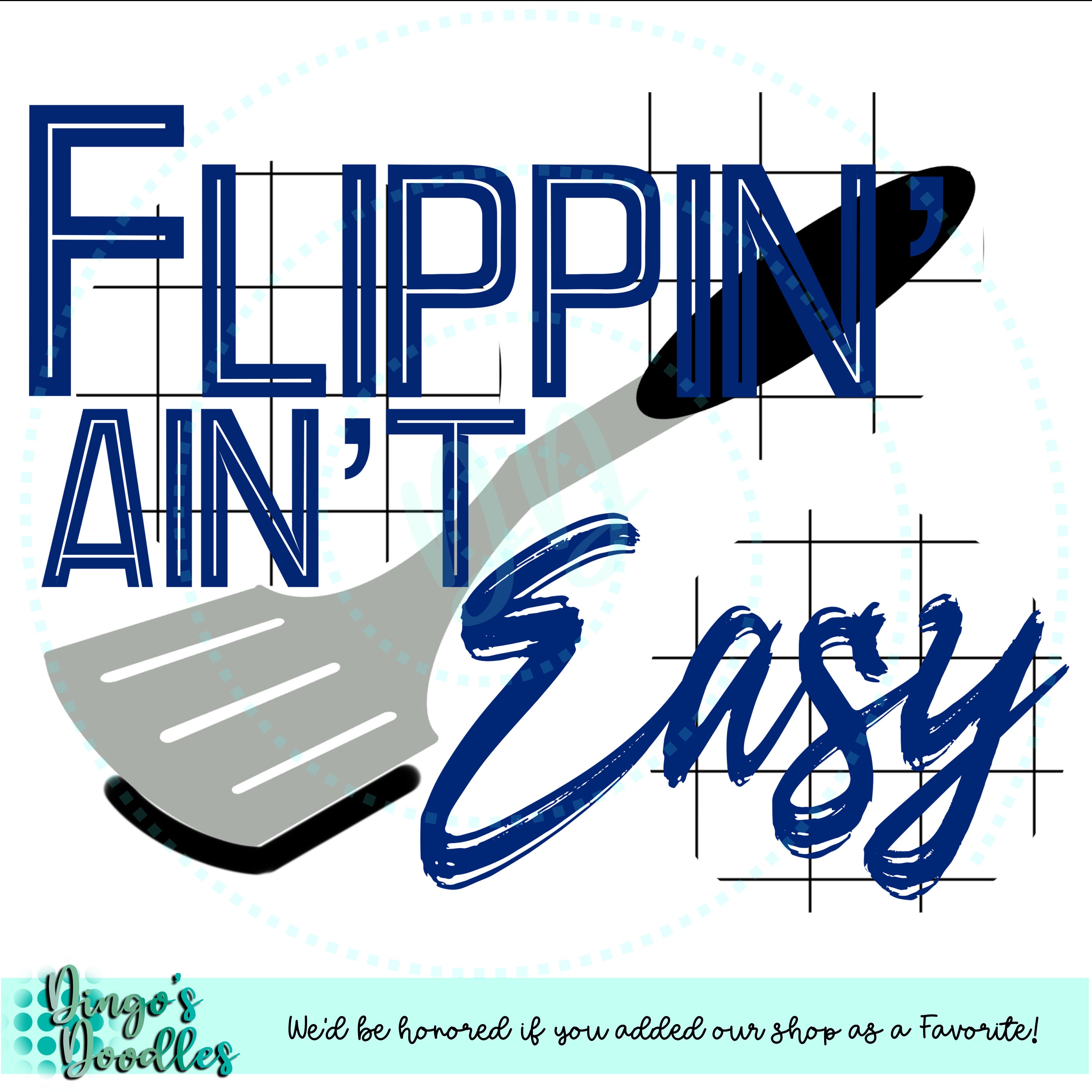 Flippin Aint Easy PNG BBQ Grillmaster - Etsy