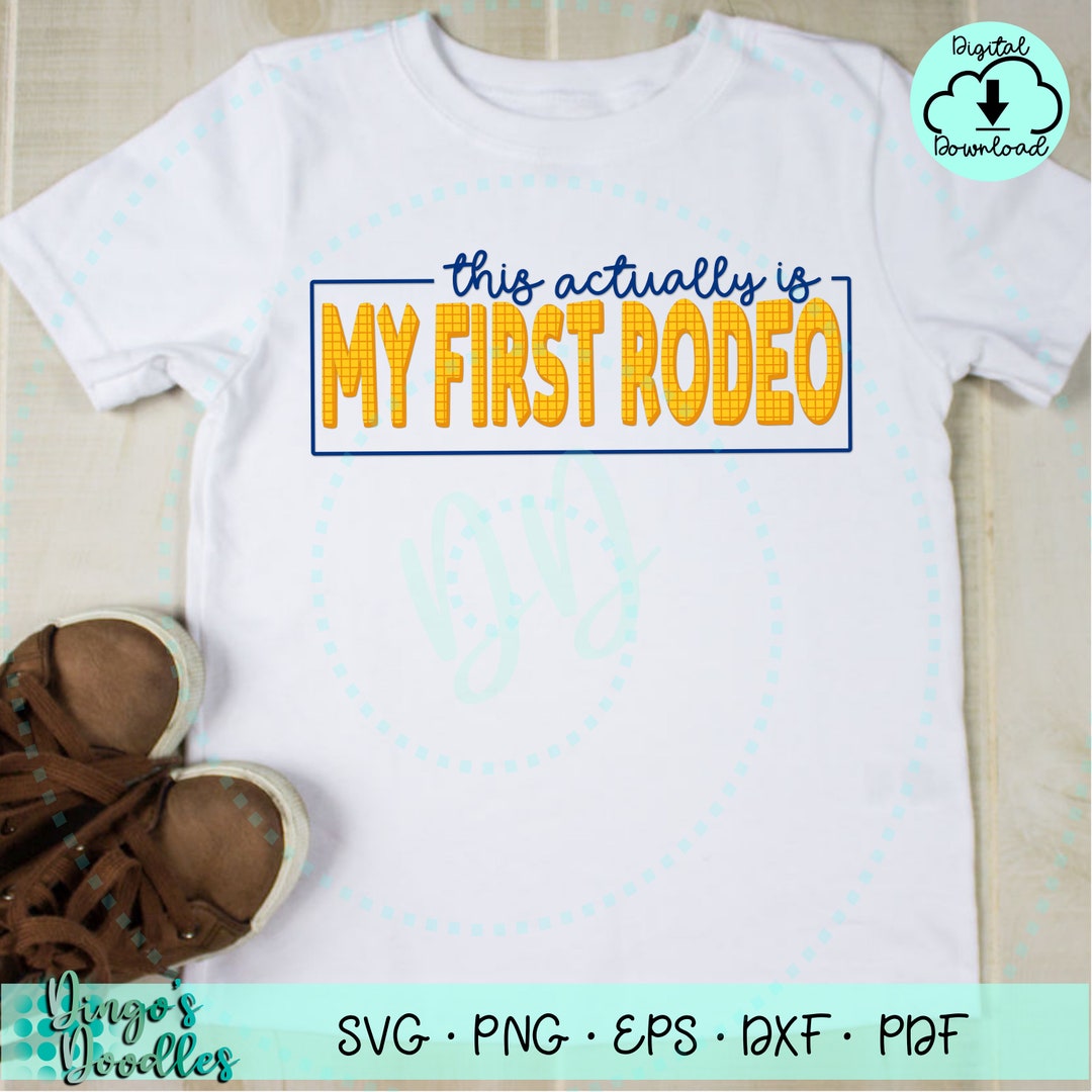 This Actually is My First Rodeo SVG PNG Kid's Rodeo Design - Etsy Canada