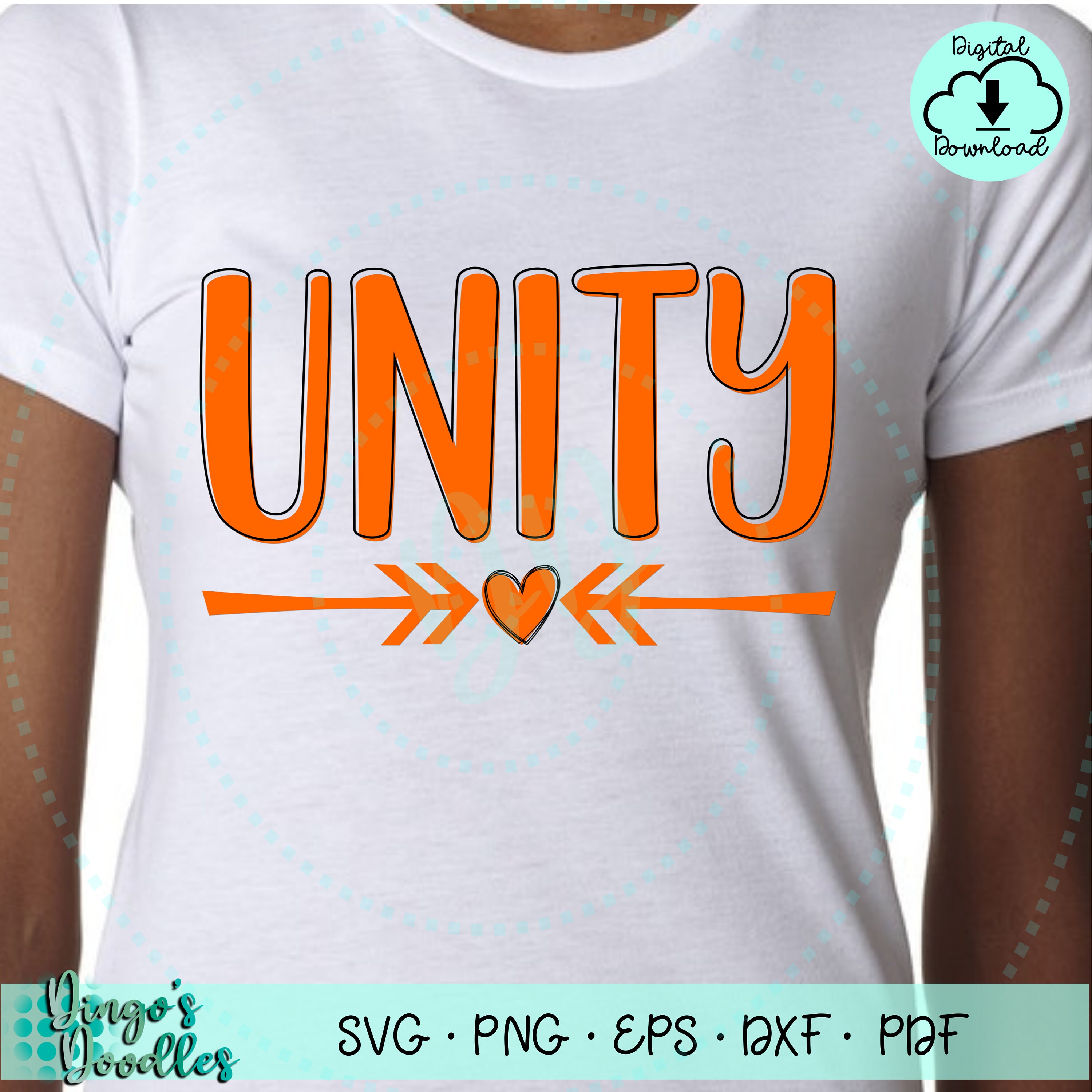 UNITY SVG PNG Arrows and Heart Anti-bullying - Etsy