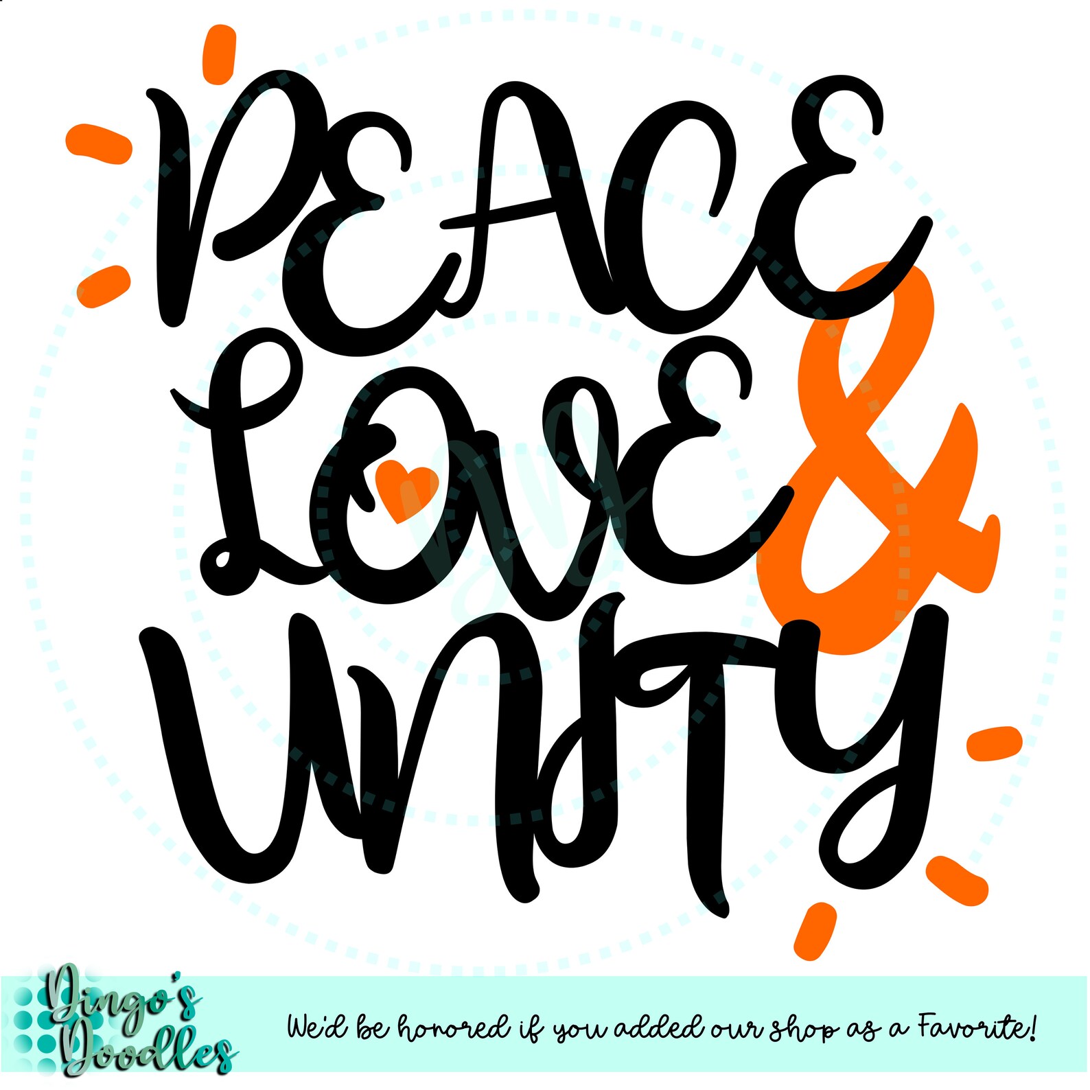 Peace Love and Unity SVG PNG Anti-bullying Unity Day - Etsy