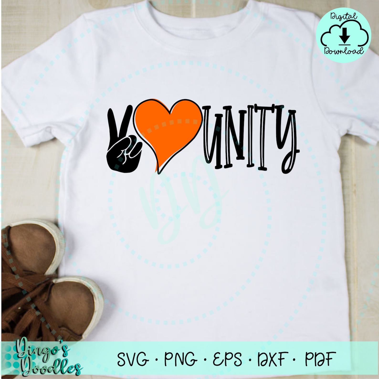 Peace Love Unity SVG PNG Anti-bullying Peacehand Heart - Etsy