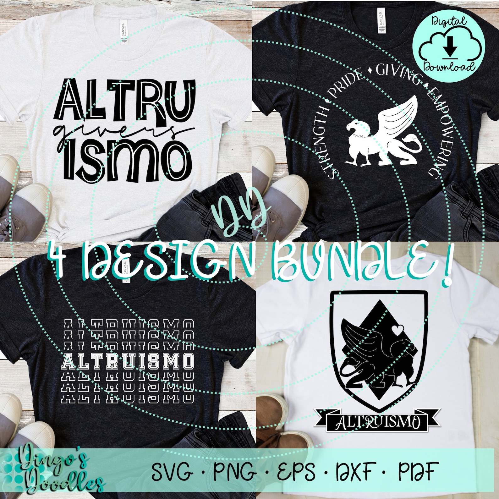 Altruismo House Bundle Set SVG PNG Print Sub Cut Files - Etsy