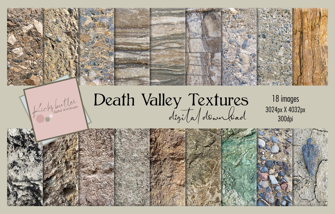 Death Valley Textures Bundle | Digital Paper, Collage, Texture, Overlay ...