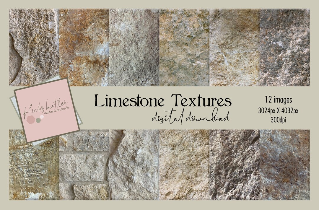 Limestone Textures 0001 | Digital Paper, Collage, Texture, Overlay ...