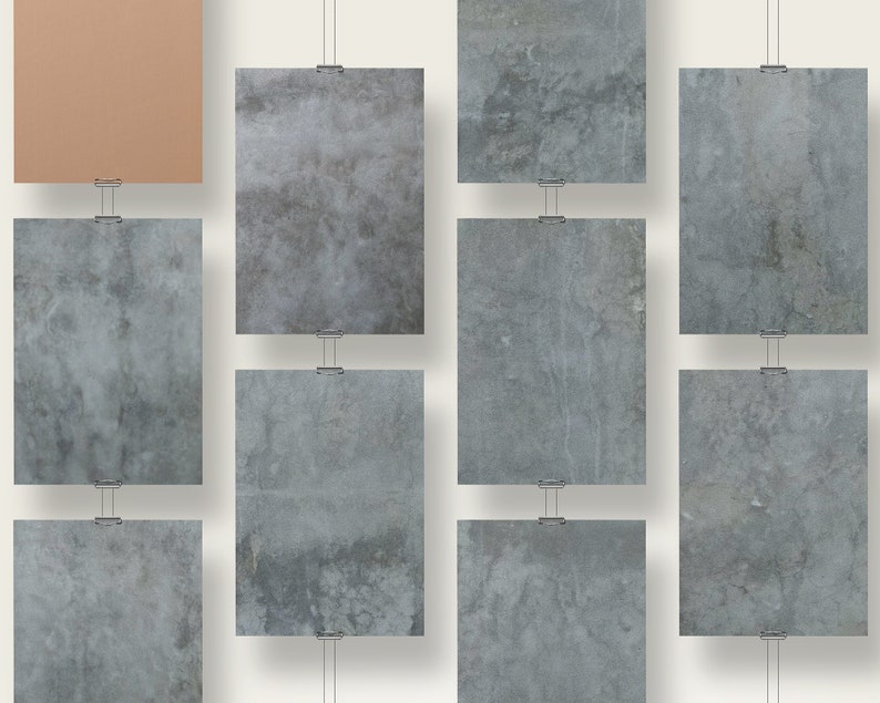 Concrete Textures Bundle 0001 | Digital Paper, Neutral, Collage ...