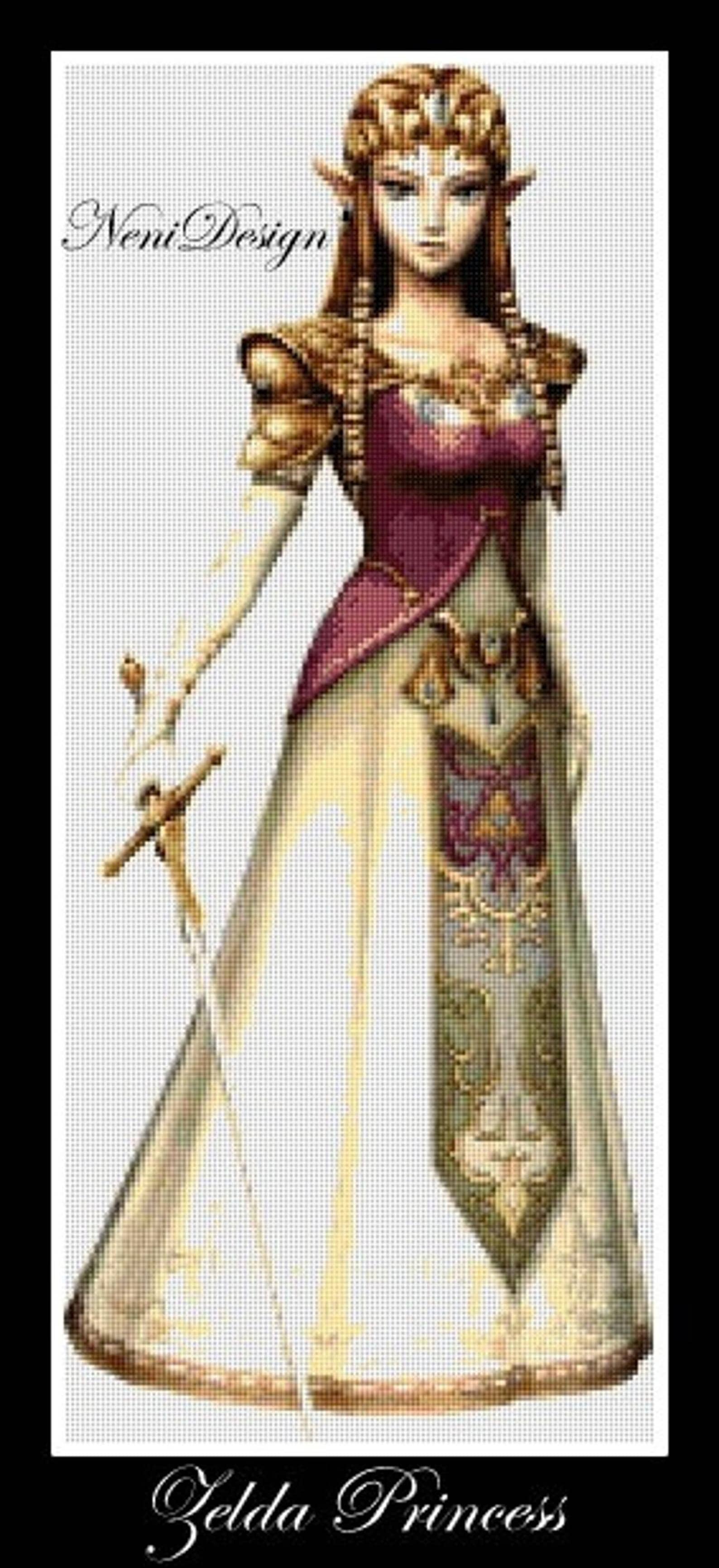 Zelda Princess the Legend of Zelda Cross Stitch Pattern DIY - Etsy