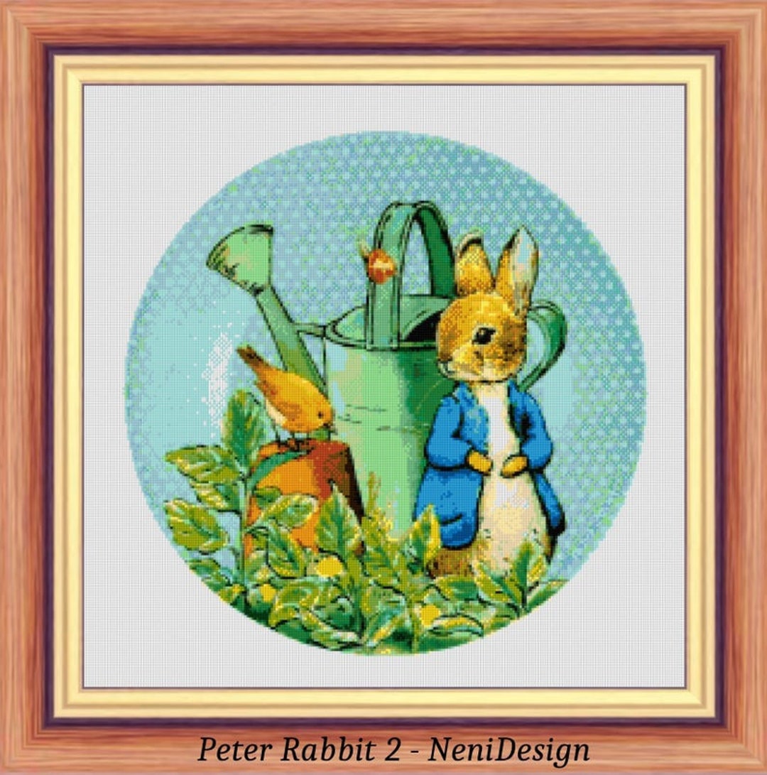 Peter Rabbit 2, Cross Stitch Pattern, Cross Stitch, Peter Rabbit Cross ...