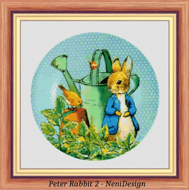 Peter Rabbit 2, Cross Stitch Pattern, Cross Stitch, Peter Rabbit Cross ...