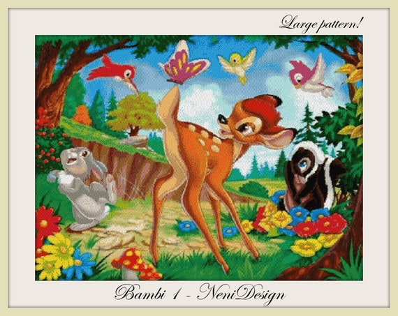 Bambi 1 Cross Stitch Pattern Bambi Pattern Bambi Decoration - Etsy