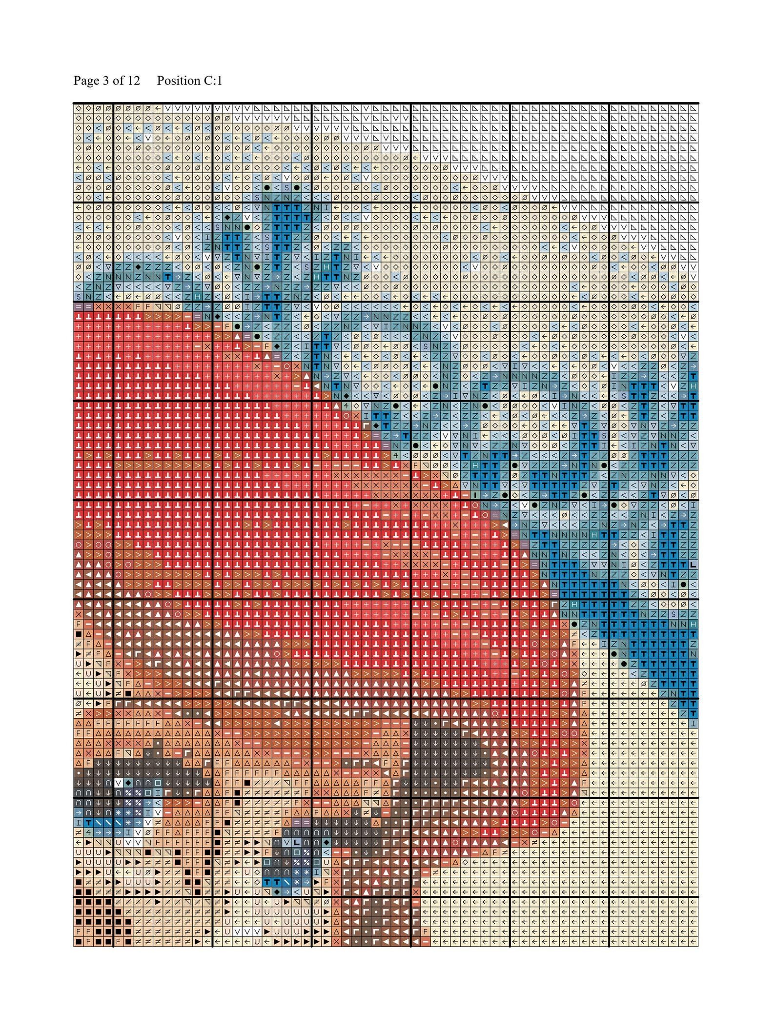 Ariel Cross Stitch Pattern Ariel DIY Ariel Pattern Kids Room Decoration ...