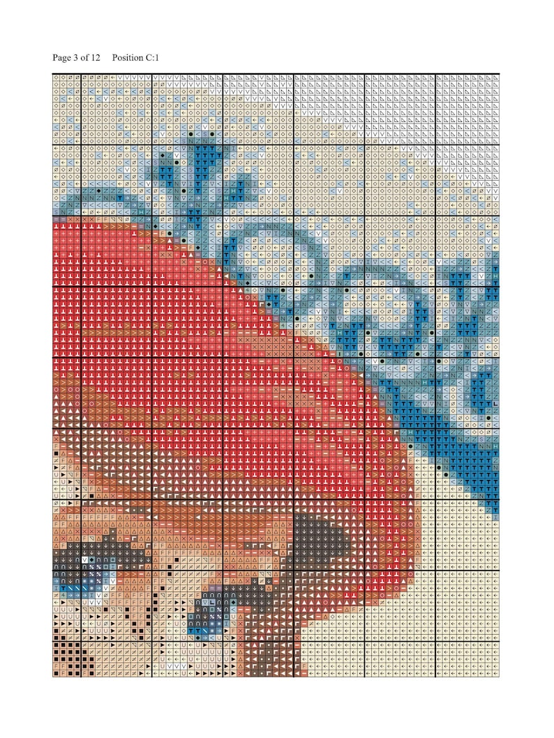 Ariel Cross Stitch Pattern Ariel DIY Ariel Pattern Kids Room - Etsy