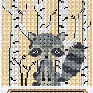 Woodland Animals Cross Stitch Pattern Baby Shower Gift, Be Clever Be ...