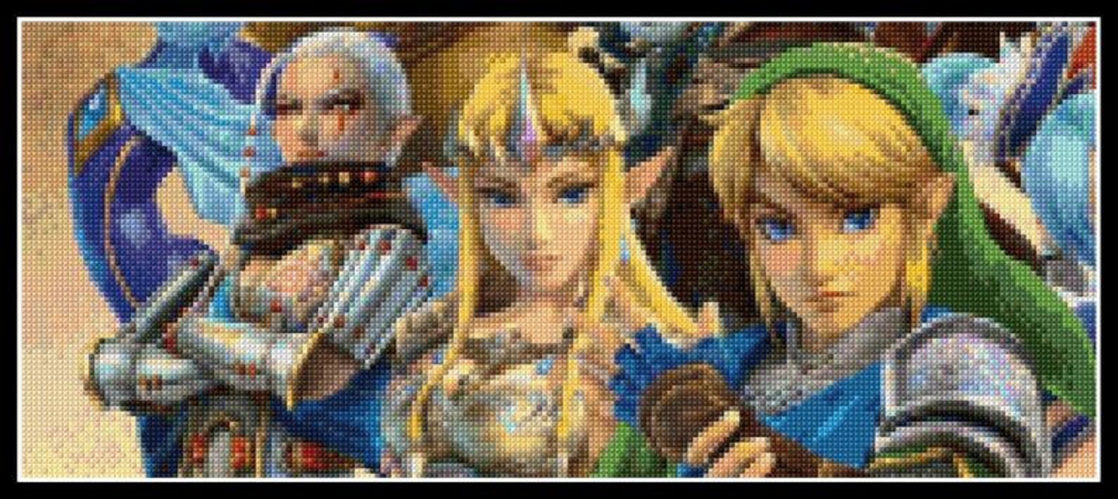 The Legend of Zelda All Characters Cross Stitch Pattern Zelda - Etsy