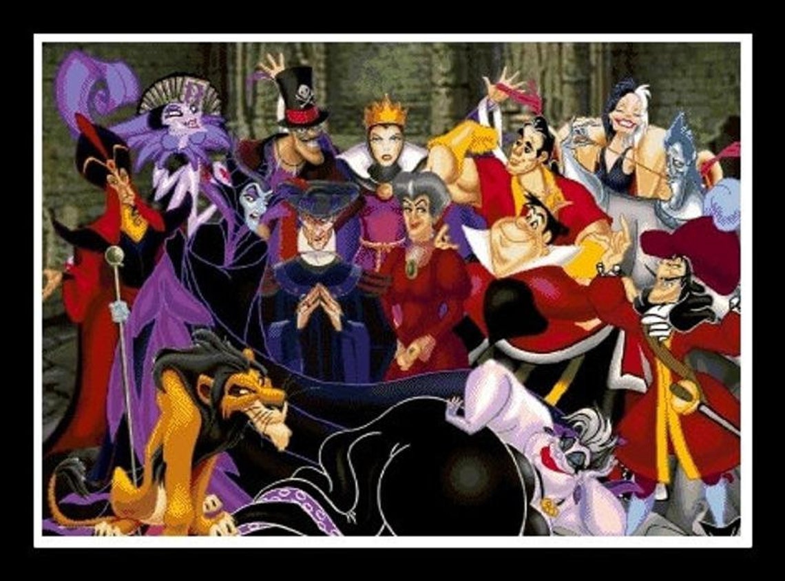 Heroes 12 Villains Cross Stitch Pattern Kids Room Decoration | Etsy