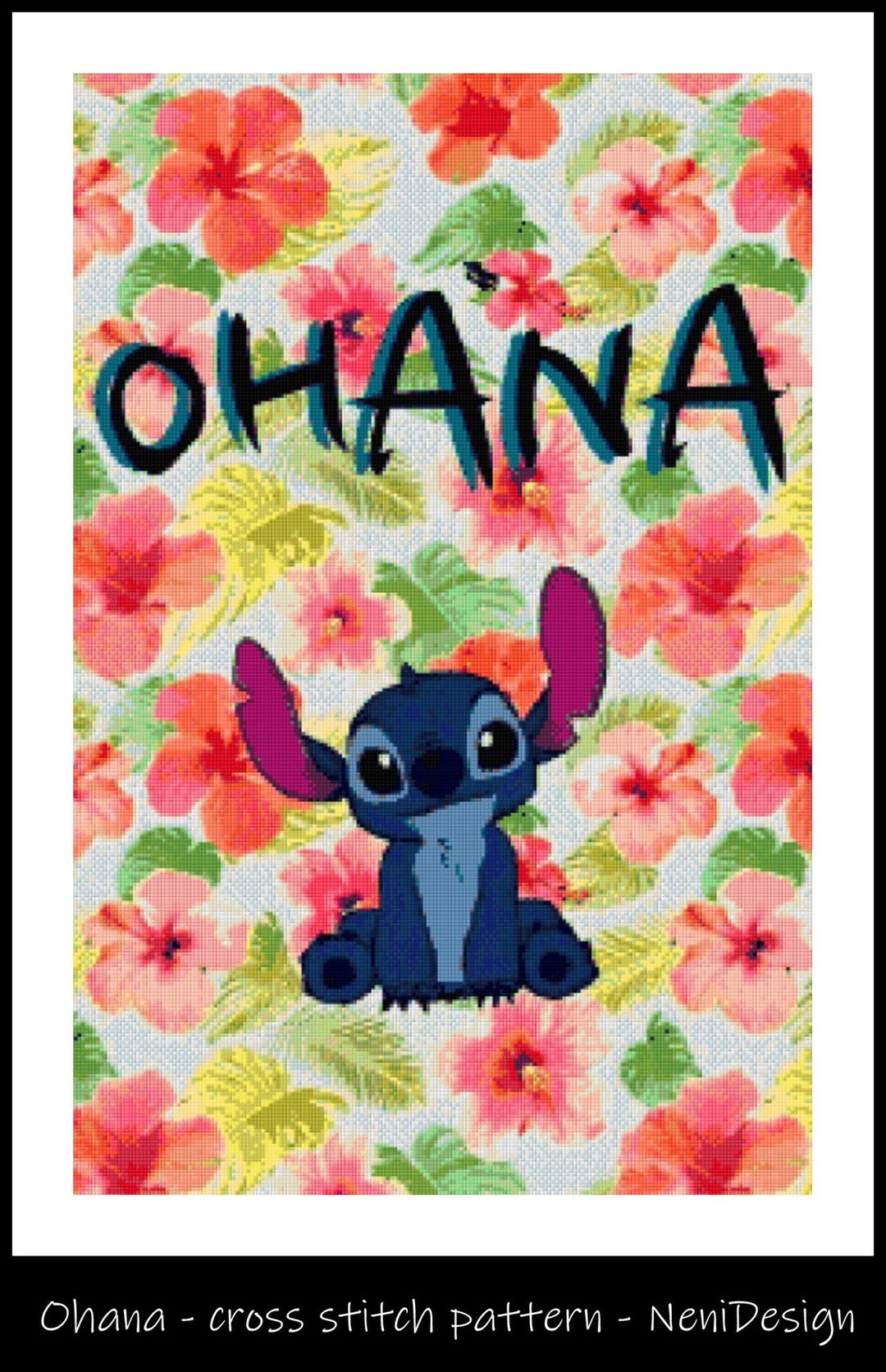 Ohana Cross Stitch Pattern Stitch Cross Stitch Tale Heroes Cross Stitch ...