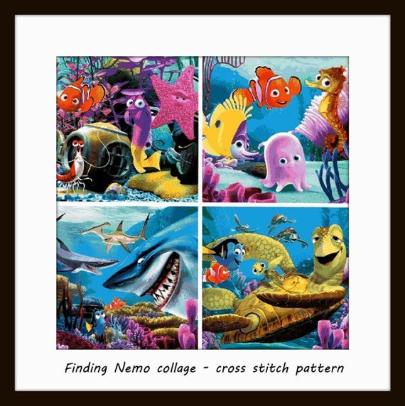 Finding Nemo Collage Cross Stitch Pattern Nemo Pattern Nemo | Etsy