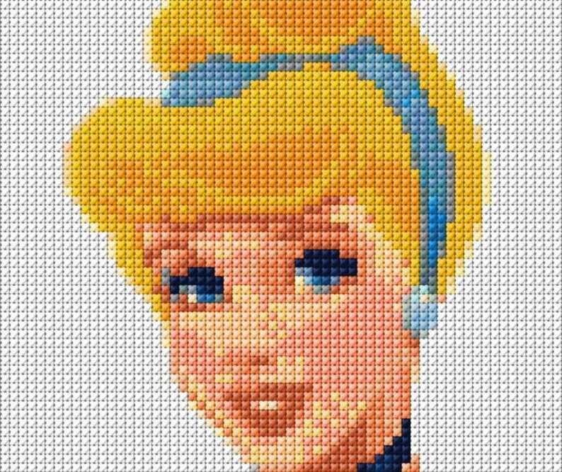 Cinderella Princess Full Figure Cross Stitch Pattern DIY - Etsy
