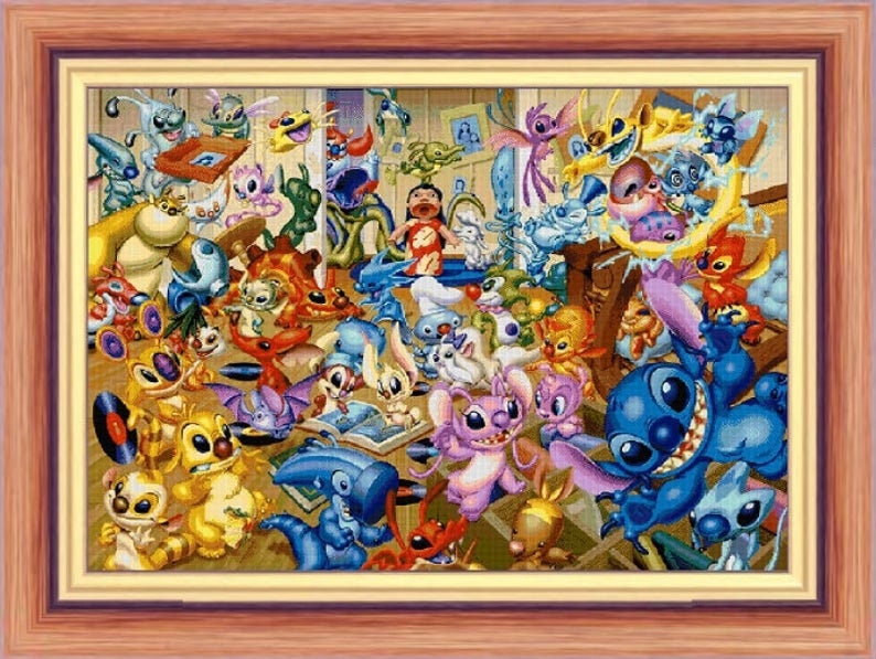 Stitch and Friends Cross Stitch Pattern Cute Stitch Pattern - Etsy