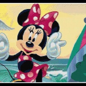 Minnie Mouse and Daisy Duck 2 Cross Stitch Pattern Kids Room Decoration ...