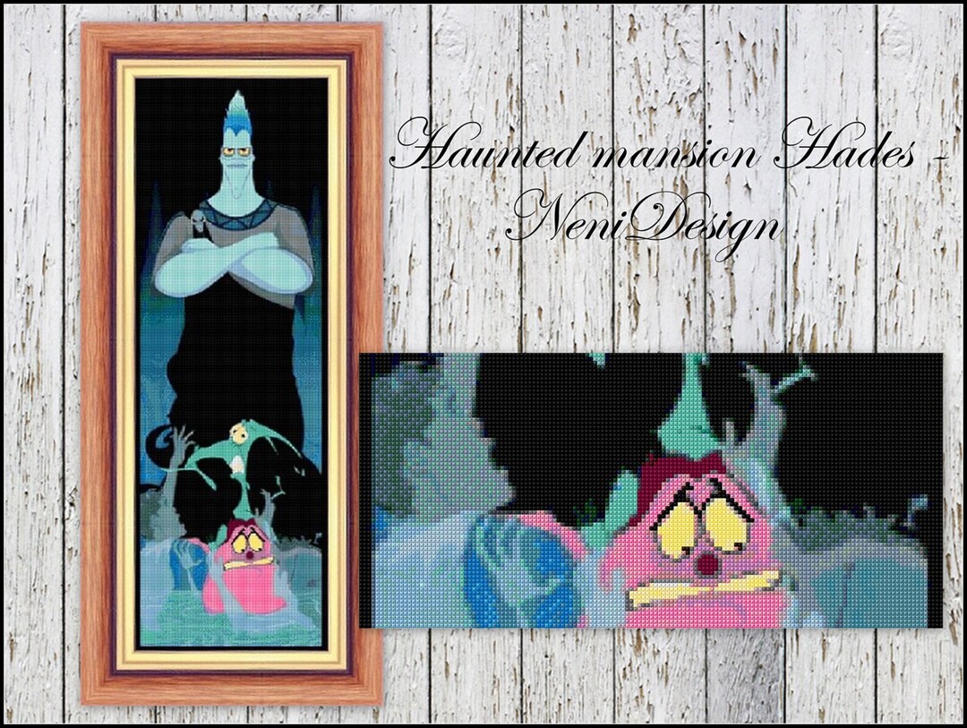 Haunted Mansion Hades Cross Stitch Pattern (digital Download) - Etsy