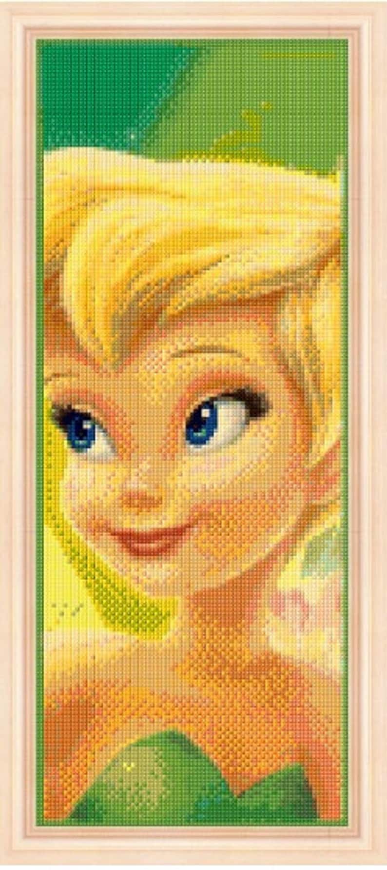Tinkerbell Portrait Cross Stitch Pattern Tinkerbell Pattern | Etsy