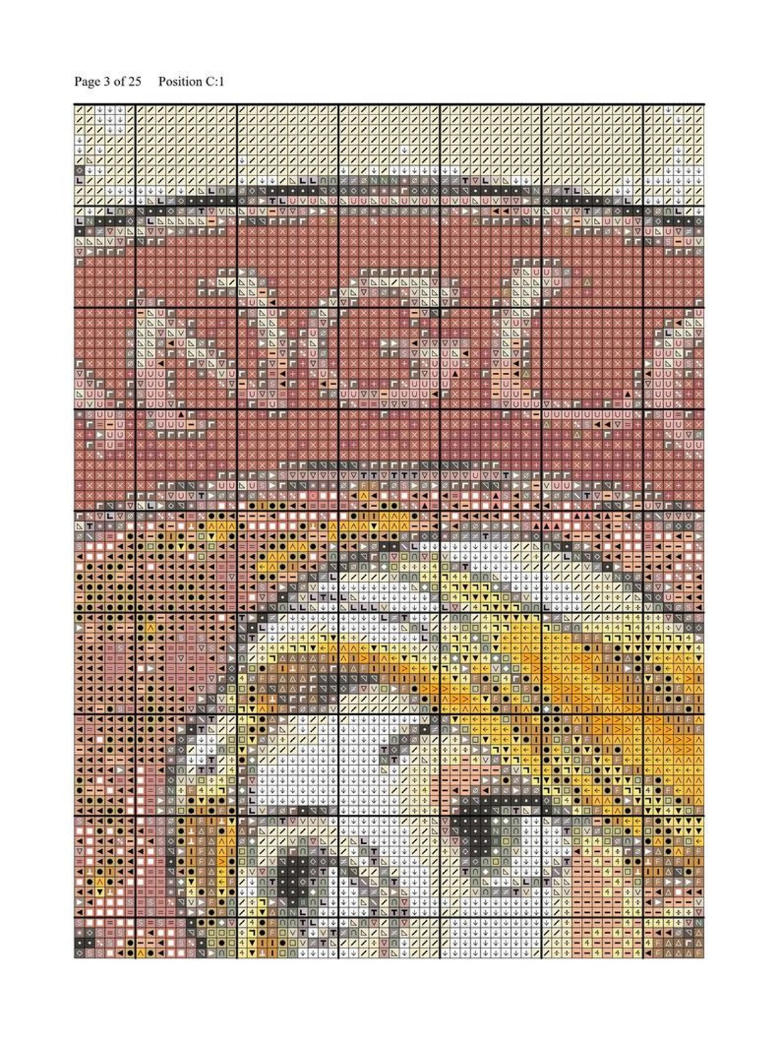 Tangled Mucha Cross Stitch Pattern DIY Princess Tale Hero Pattern ...