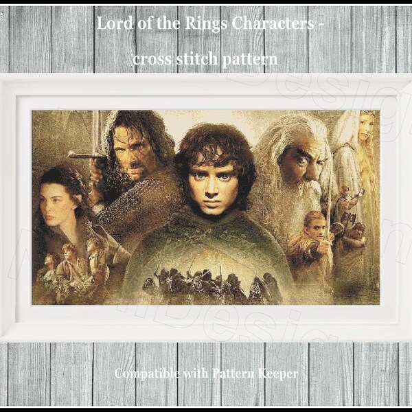Lord of the Ring Cross Stitch Pattern - Etsy