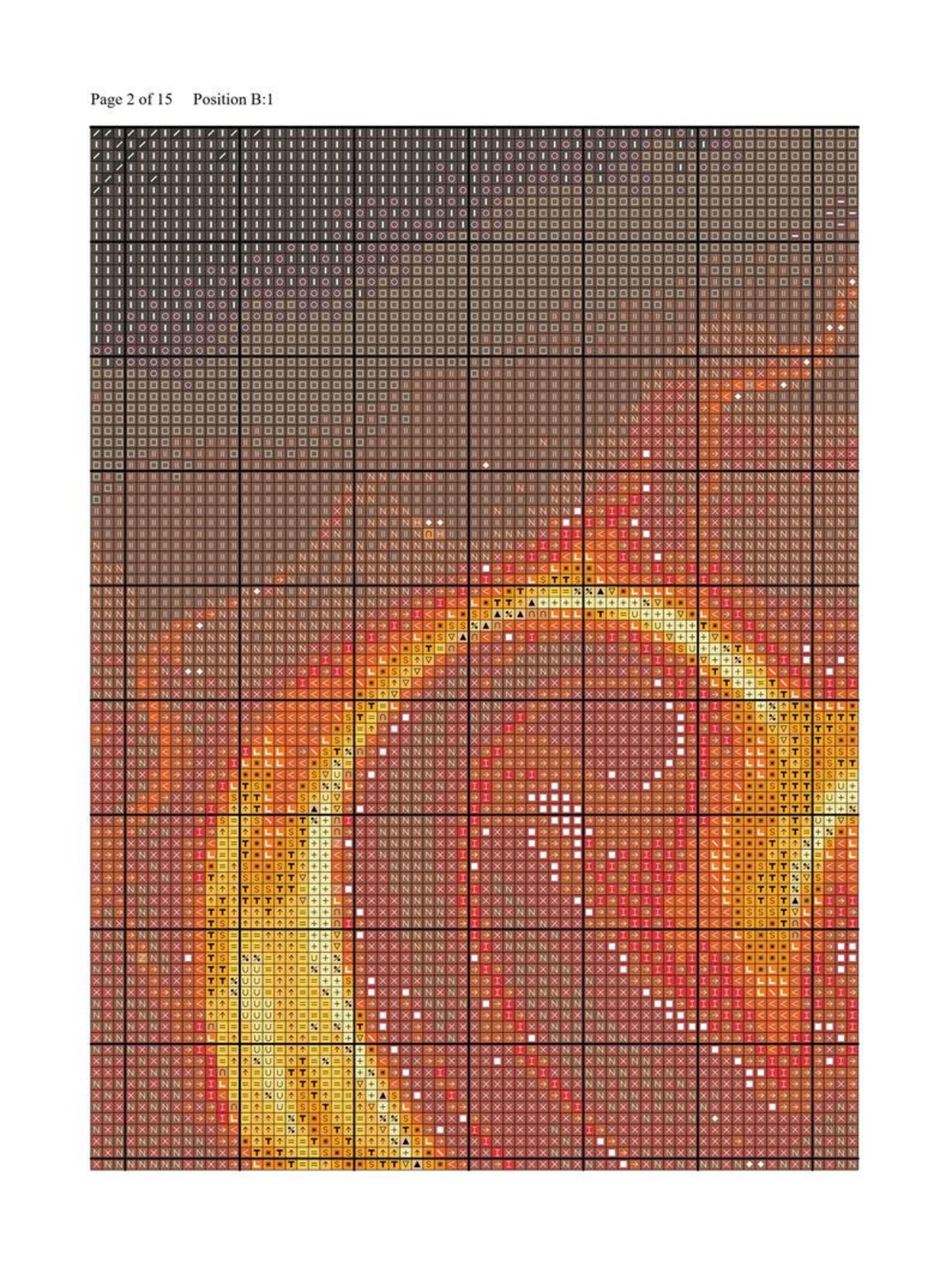 Love Fire Cross Stitch Pattern Love Cross Stitch Love - Etsy