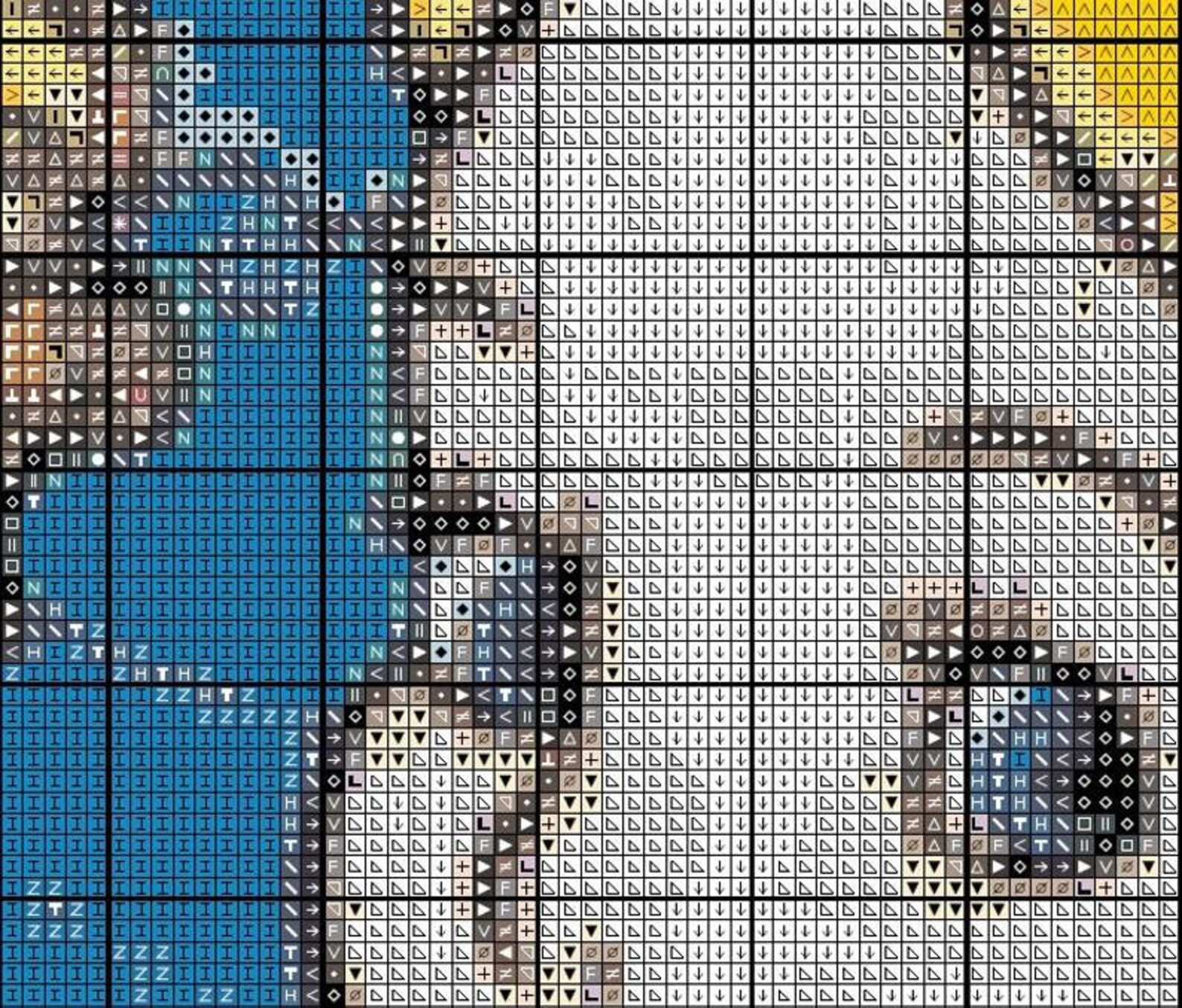 Alice in Wonderland Stained Glass Cross Stitch Pattern (PDF Pattern) - Etsy