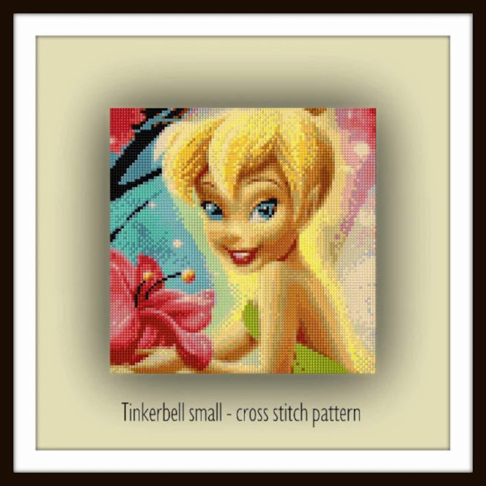 Tinkerbell Cross Stitch Pattern DIY Fairy Cross Stitch Fairy Pattern ...