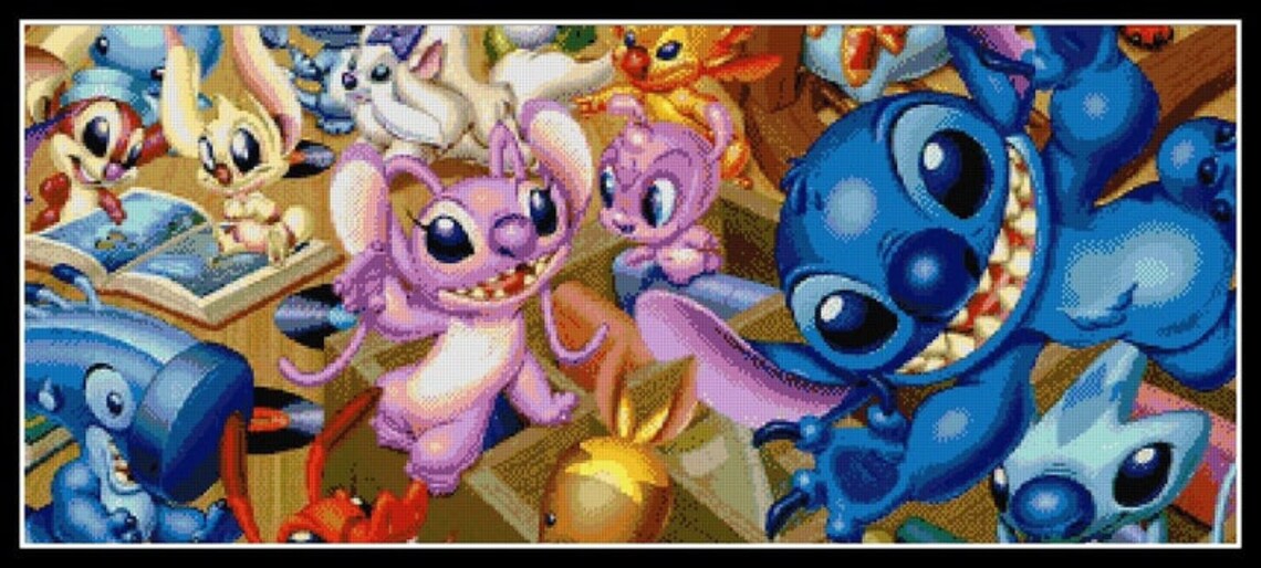 Stitch and Friends Cross Stitch Pattern Cute Stitch Pattern Stitch and ...
