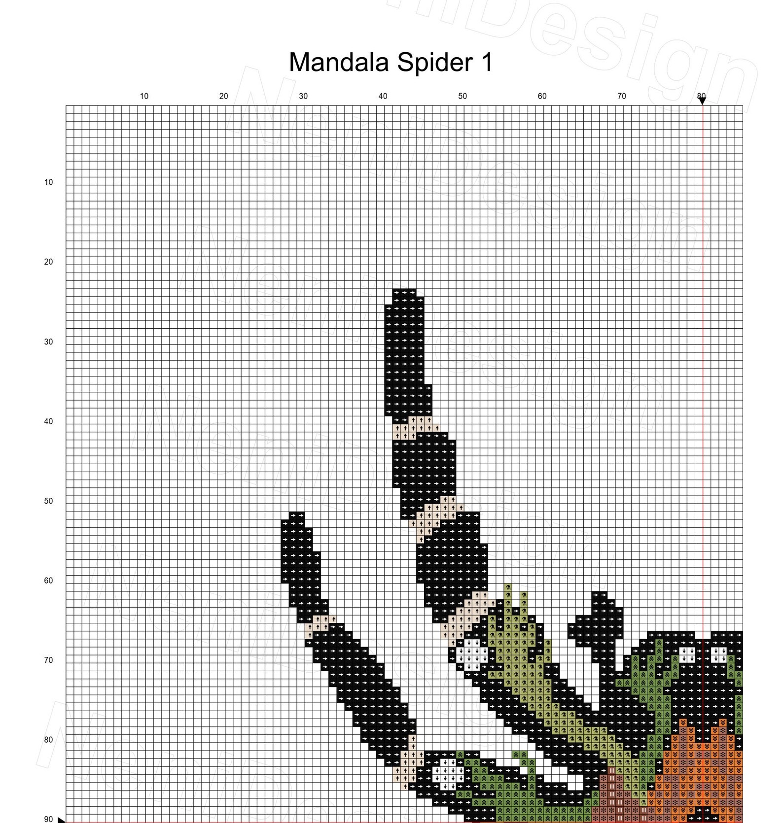 Mandala Spider 1 Cross Stitch Pattern Mandala Animal Mandala - Etsy