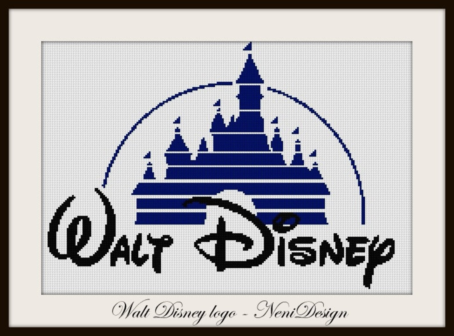 Logo Cross Stitch Pattern Cross Stitch Logo Kids Room - Etsy