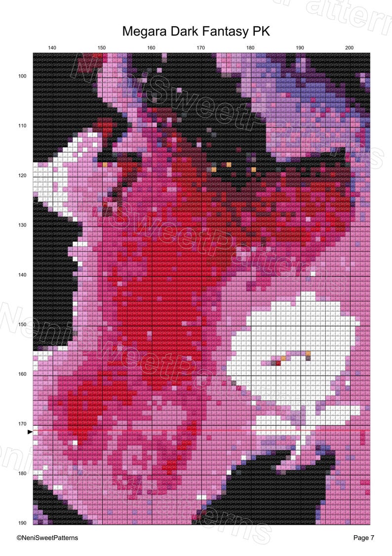 Megara Dark Fantasy Cross Stitch Pattern, Tale Heroes (PDF Pattern) - Etsy