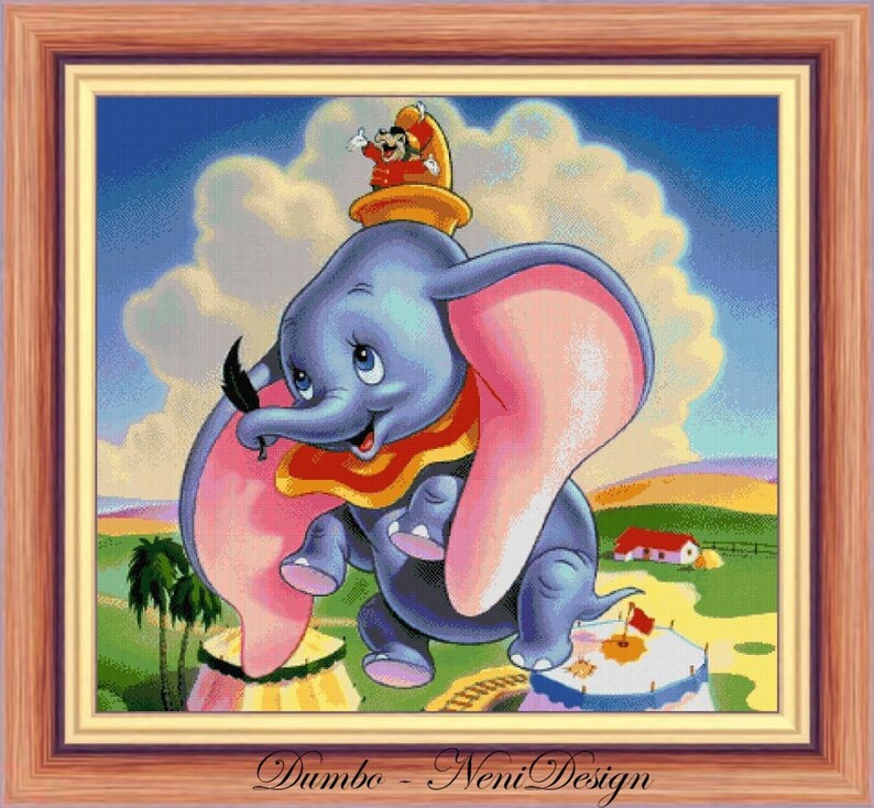 Dumbo Cross Stitch Pattern Dumbo Pattern Kids Room Decoration - Etsy