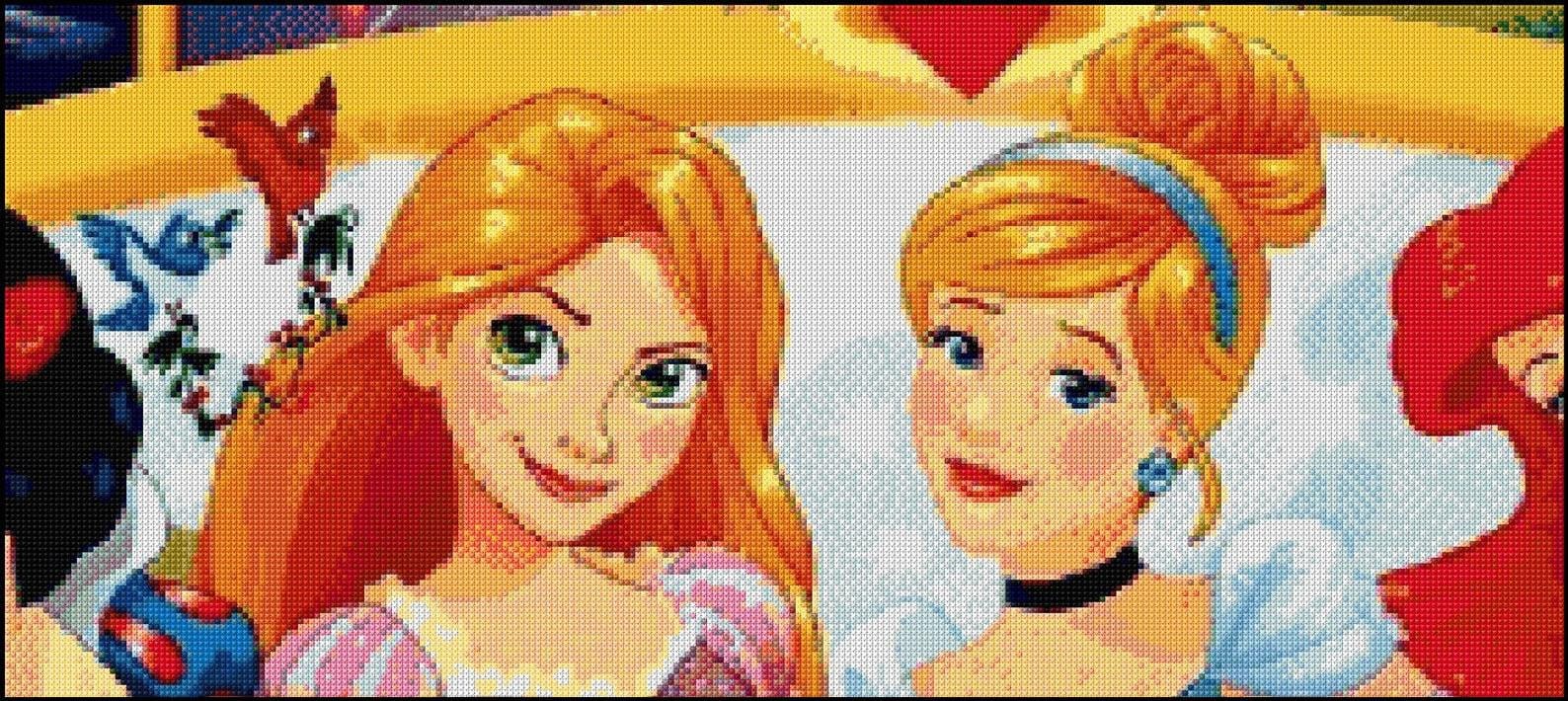 4 Princess Cross Stitch Pattern Princess Pattern Princess - Etsy