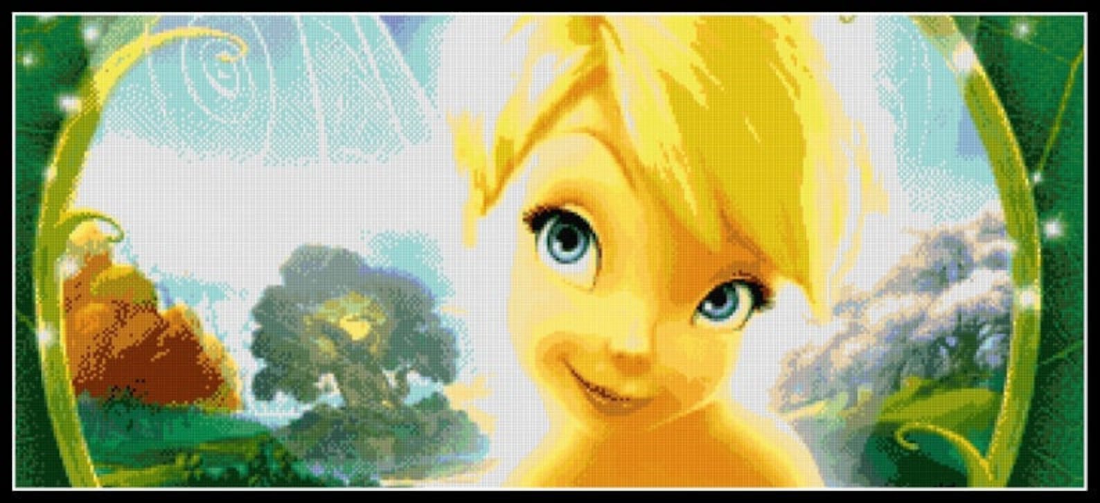 Tinkerbell Fairy Cross Stitch Pattern DIY Tinkerbell Princess - Etsy