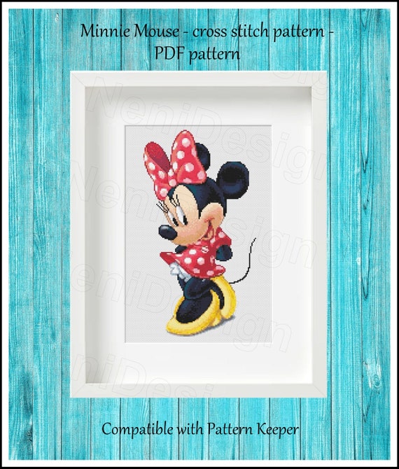 Minnie Mouse Cross Stitch Pattern Tale Heroes Cross Stitch | Etsy