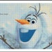 Olaf Snow Angel Cross Stitch Pattern Frozen Cross Stitch DIY Olaf Cross ...