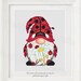 Ladybug Gnome Cross Stitch Pattern, Insect Animal DIY (PDF) - Etsy