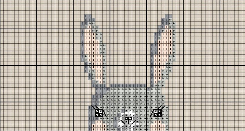 Cute Bunny Cross Stitch Pattern Cross Stitch Bunny Bunny - Etsy