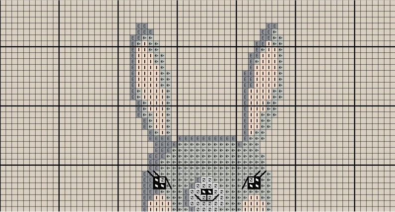Cute Bunny Cross Stitch Pattern Cross Stitch Bunny Bunny - Etsy
