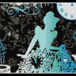 Cinderella Lace Silhouette Princess Pattern Cinderella Cross Stitch ...