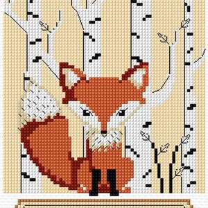 Woodland Animals Cross Stitch Pattern Baby Shower Gift, Be Clever Be ...