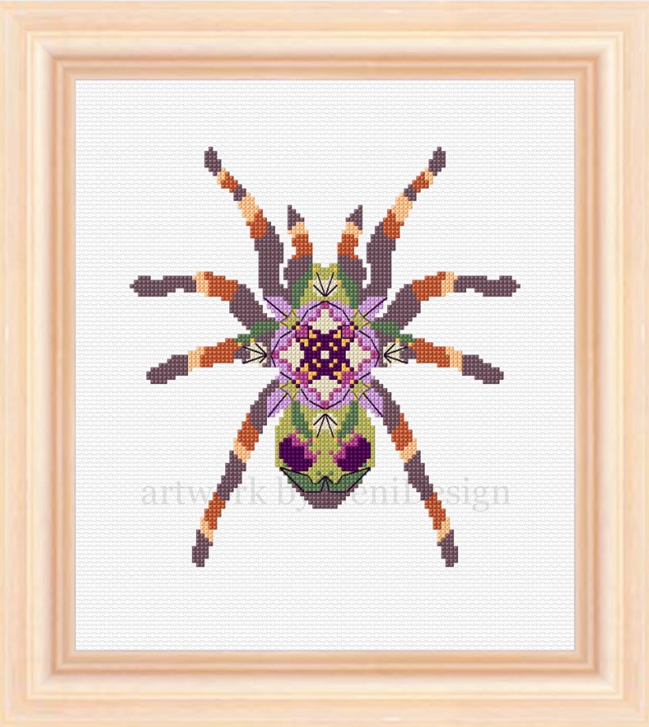 Mandala Tarantula Cross Stitch Pattern Cross Stitch - Etsy