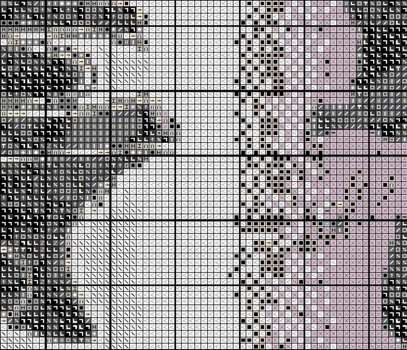 Jasmine Lace Silhouette Cross Stitch Pattern DIY Princess - Etsy