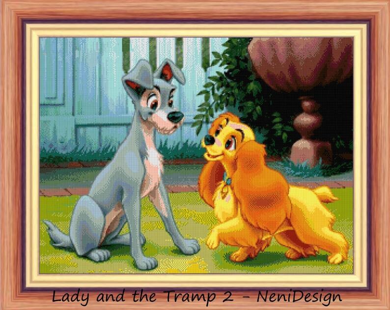 Lady and the Tramp 2 Cross Stitch Pattern Lady Pattern Lady - Etsy
