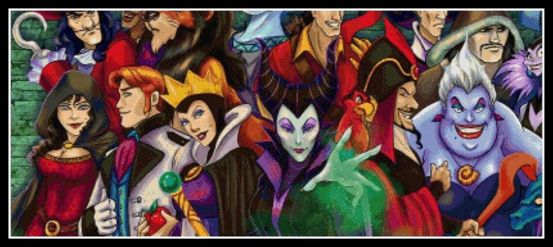 Villains Team Cross Stitch Pattern Cross Stitch Villains DIY - Etsy