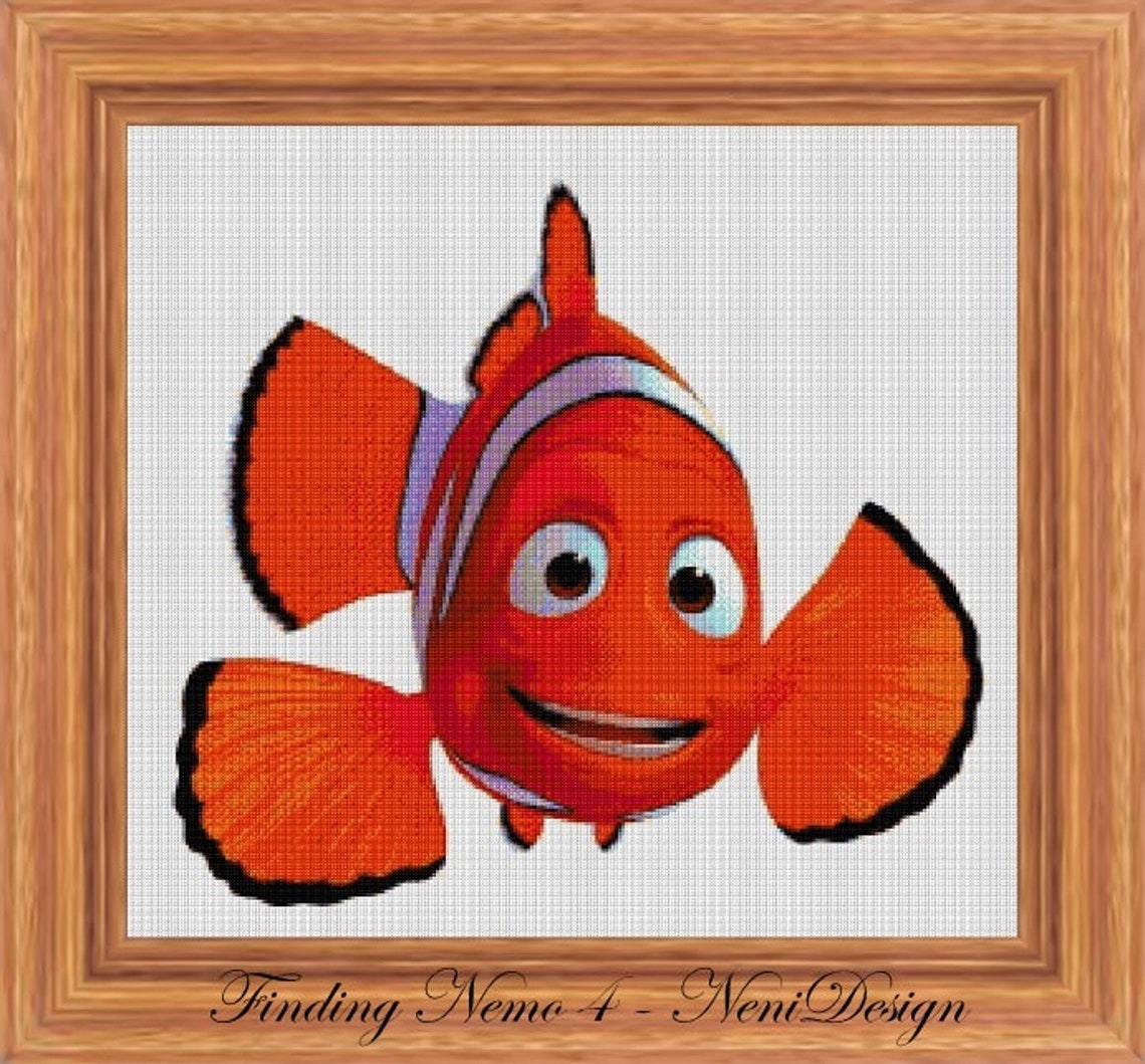 Finding Nemo 4 Nemo Cross Stitch Nemo Pattern Kids Room - Etsy