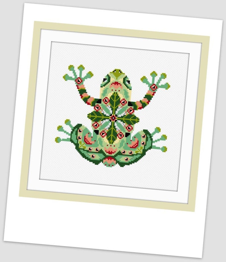 Mandala Frog Cross Stitch Pattern Mandala Cross Stitch Frog - Etsy